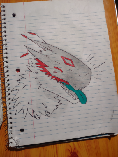 Drawing of my fursona, ikie | ProtoHub
